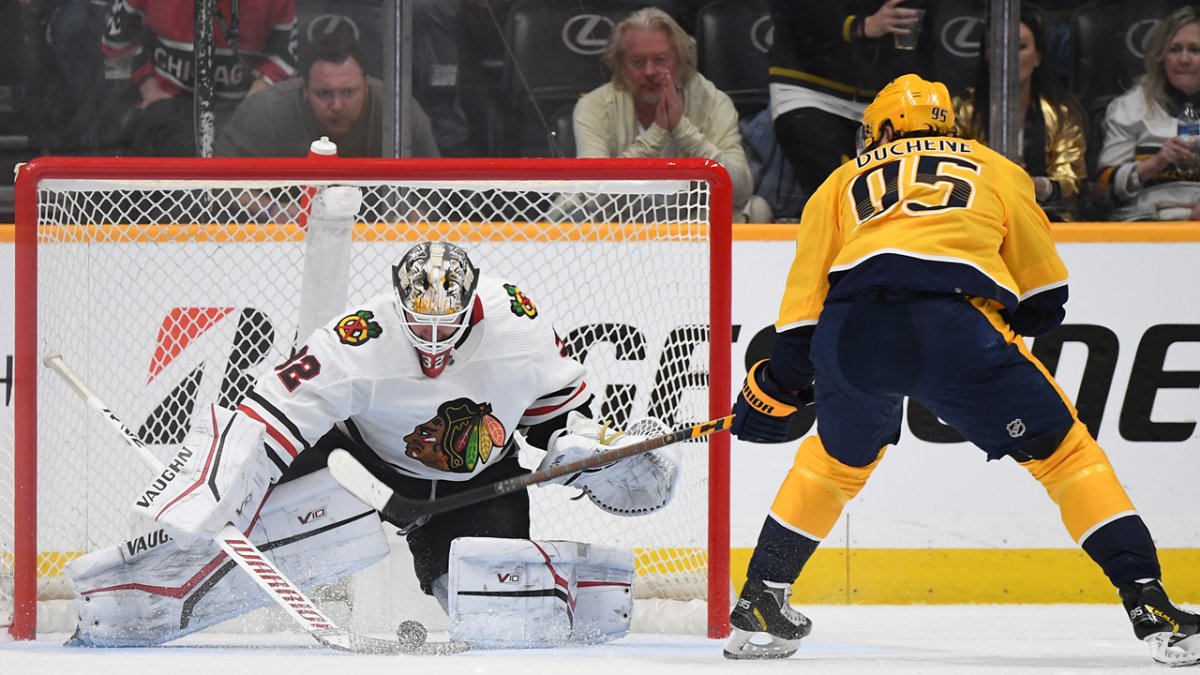 10 Observations: Alex Stalock Shines Again as Blackhawks Beat Predators ...