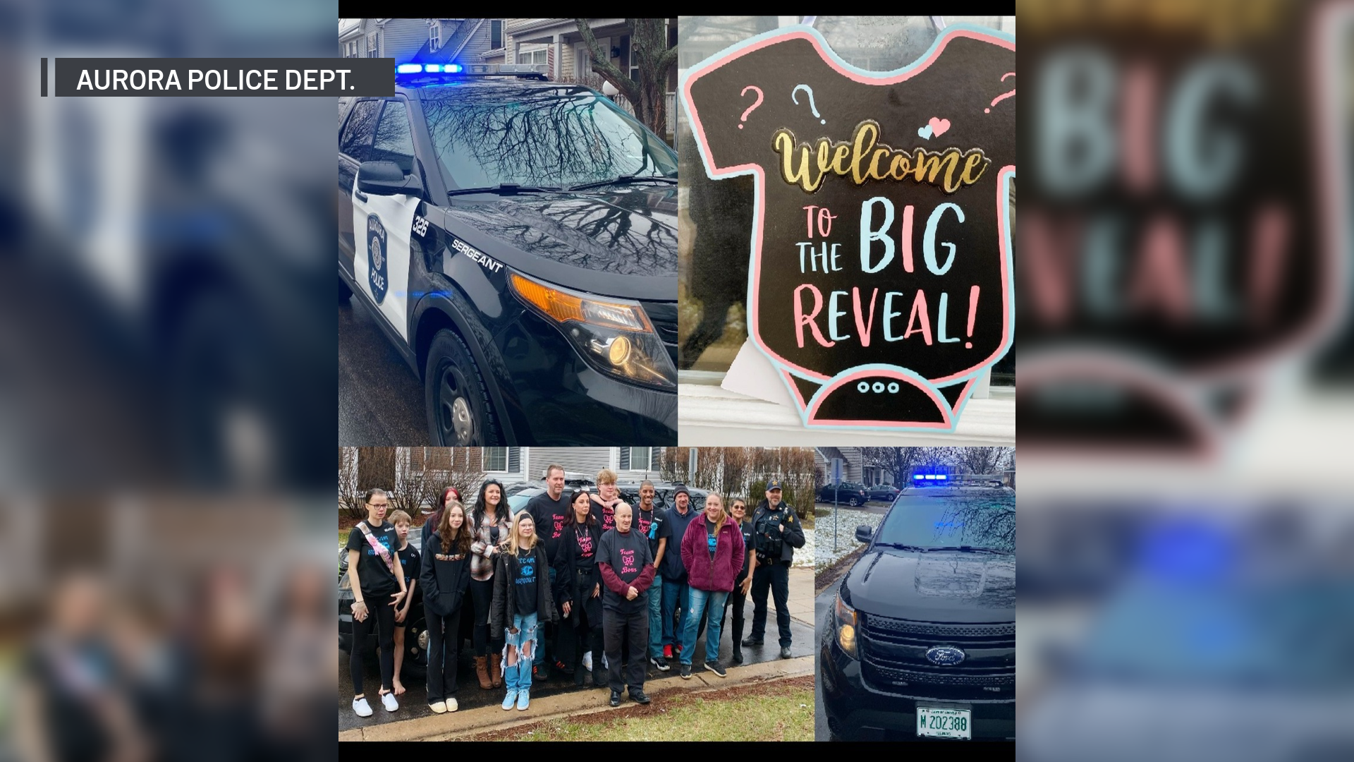 Aurora Police Officer Helps Family With Gender Reveal – NBC Chicago