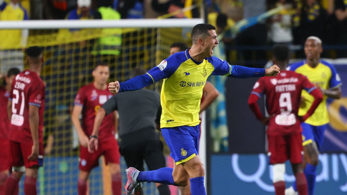 Cristiano Ronaldo Scores 35 Yard Free Kick In Al Nassrs Comeback Win