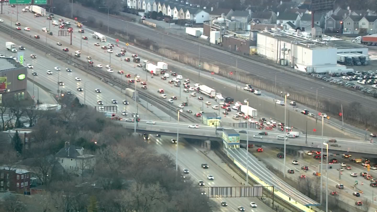 Aerial Video Shows Major Traffic Backups for Morning Commute Due to ...