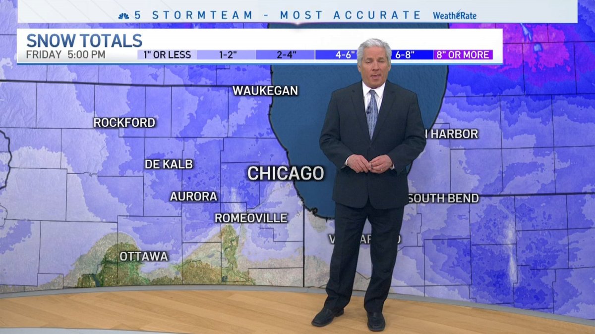 CHICAGO’S FORECAST: More Snow This Weekend – NBC Chicago