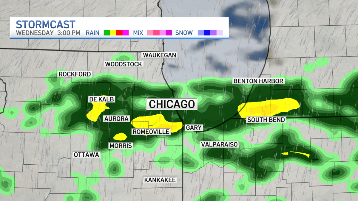 Thunderstorms, ‘Large Hail’ Possible in Parts of Chicago Area Wednesday – NBC Chicago