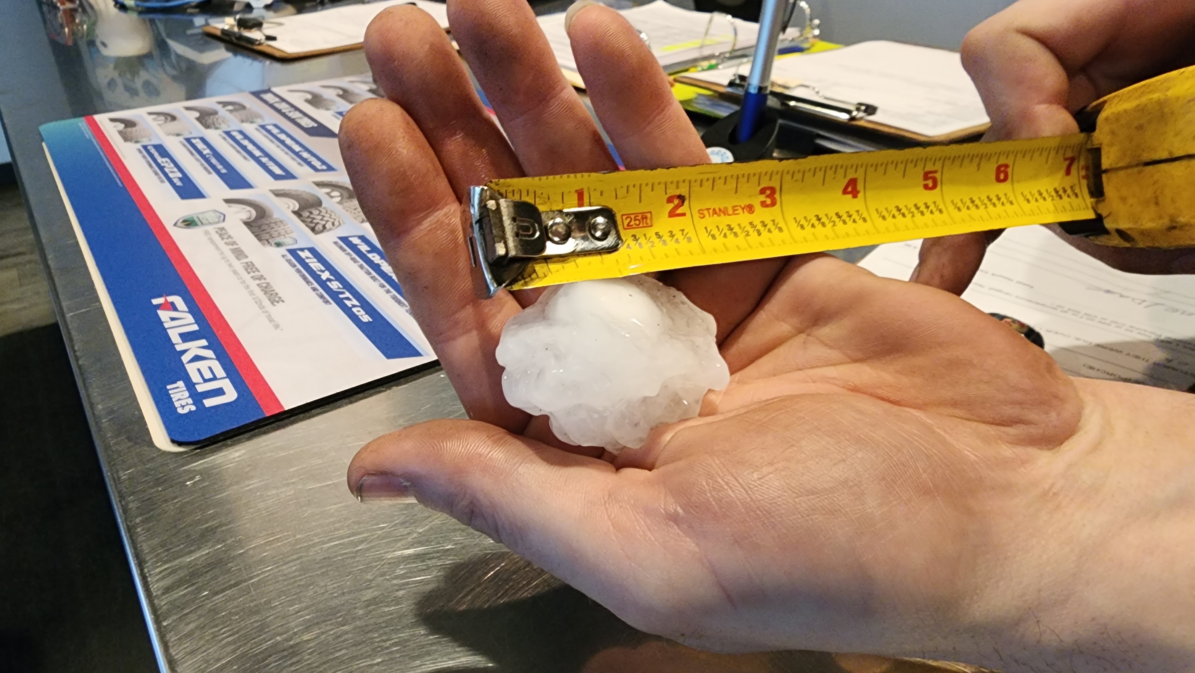 Images Show Massive Hail Spotted Across Chicago Area as Storms Erupt ...
