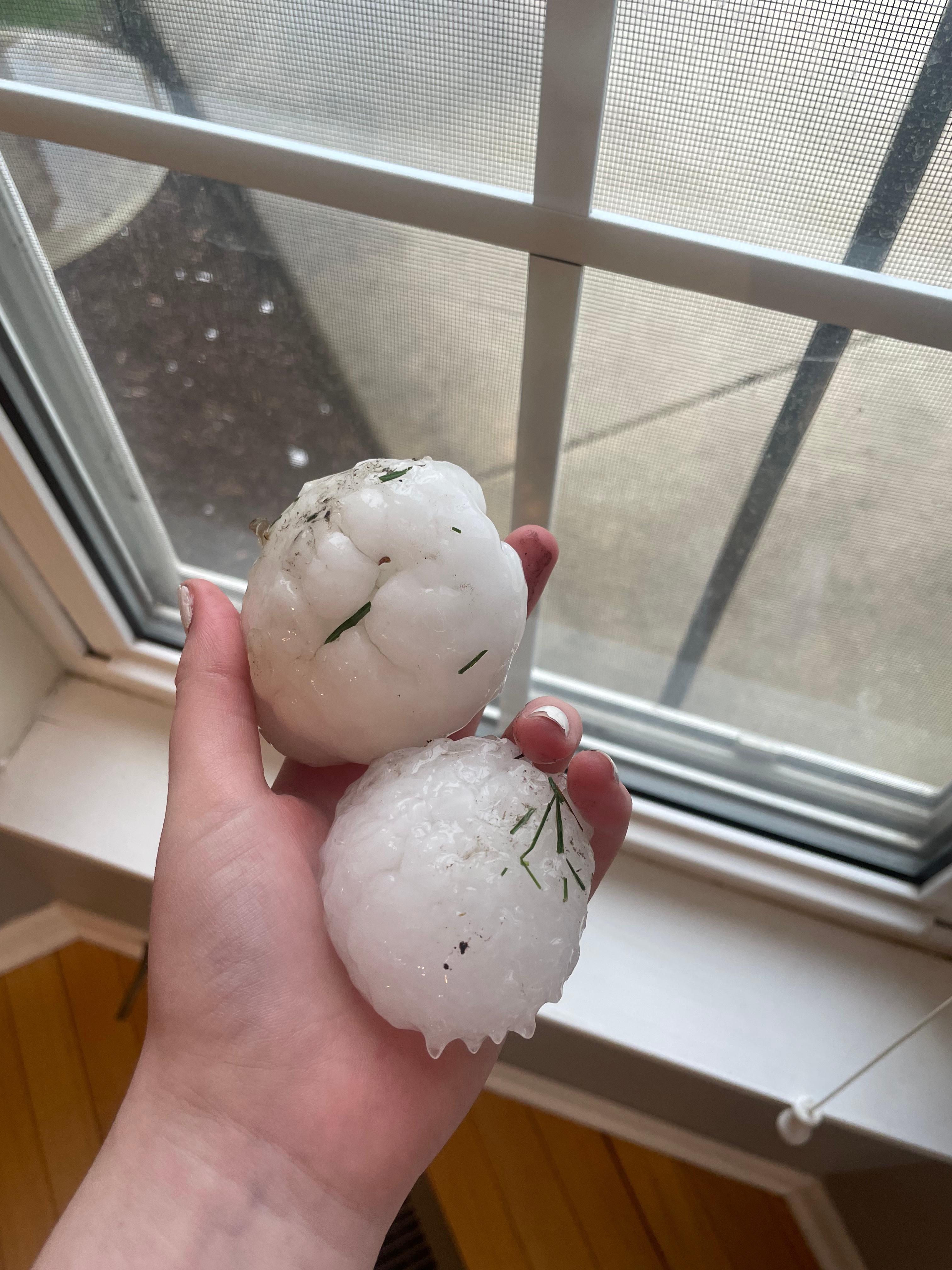 Images Show Massive Hail Spotted Across Chicago Area as Storms Erupt ...