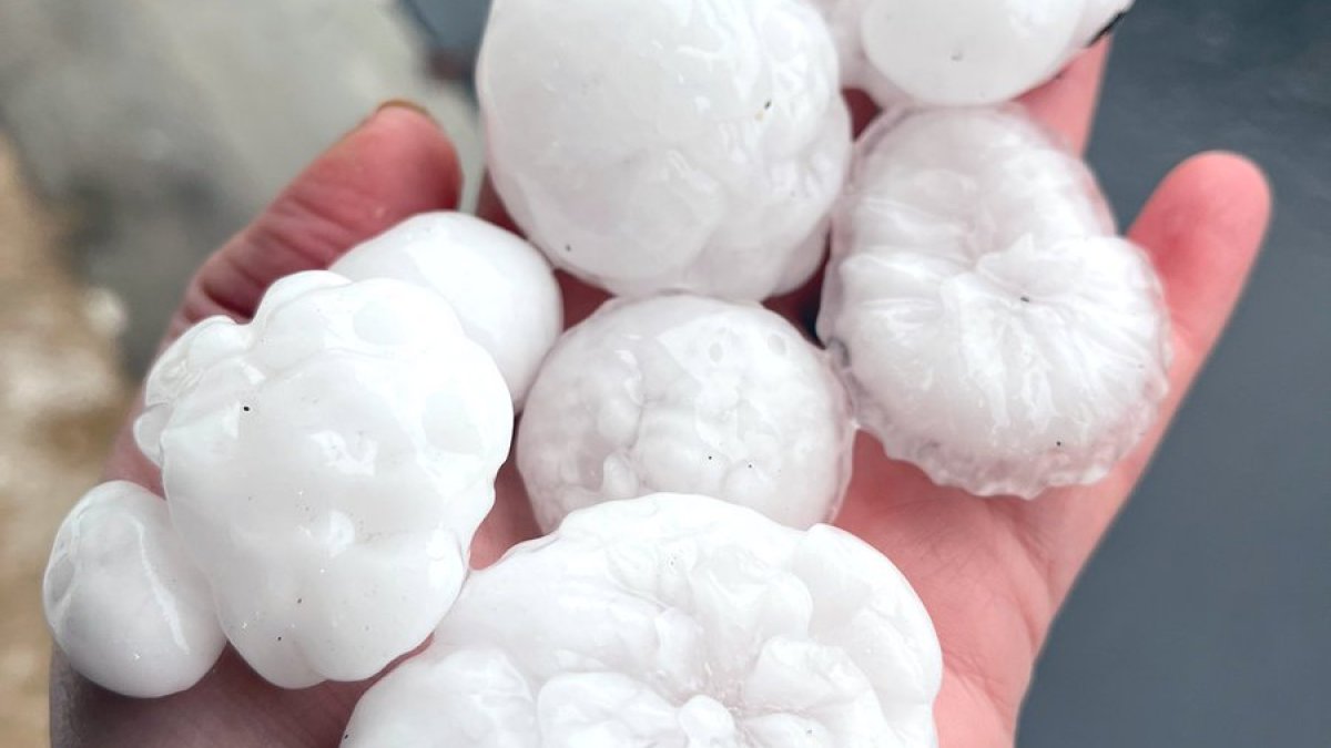 Images Show Massive Hail Spotted Across Chicago Area as Storms Erupt ...