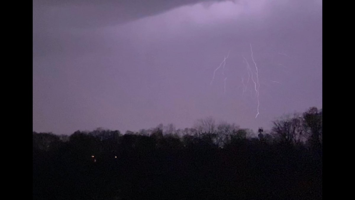 Lightning Lights Up the Sky During a Thunderstorm in Chicago – NBC Chicago
