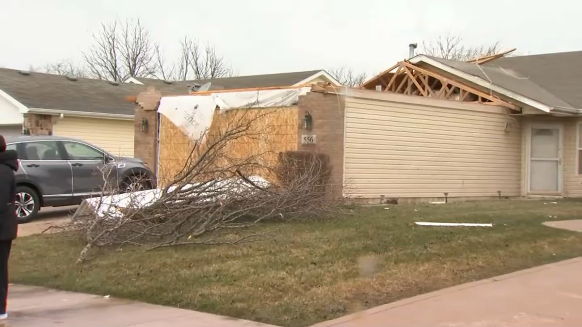 Northwest Indiana Storms Damage Buildings, Down Trees – NBC Chicago