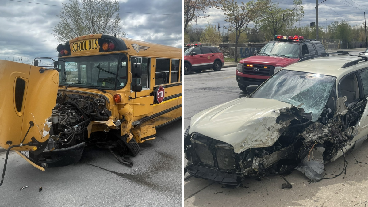 School Bus Carrying Students With Special Needs Collides With Car in ...