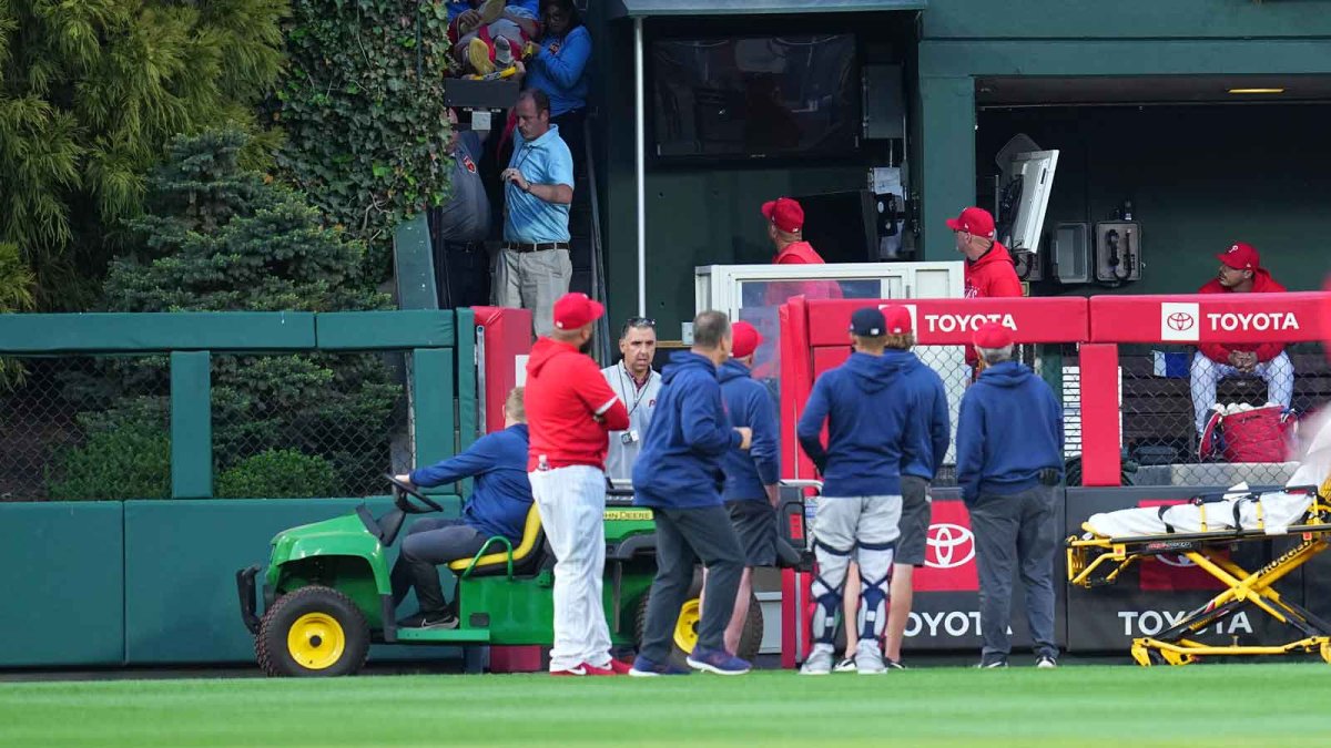 Fan Falls Into Visitor’s Bullpen During Phillies-Red Sox at Citizens ...