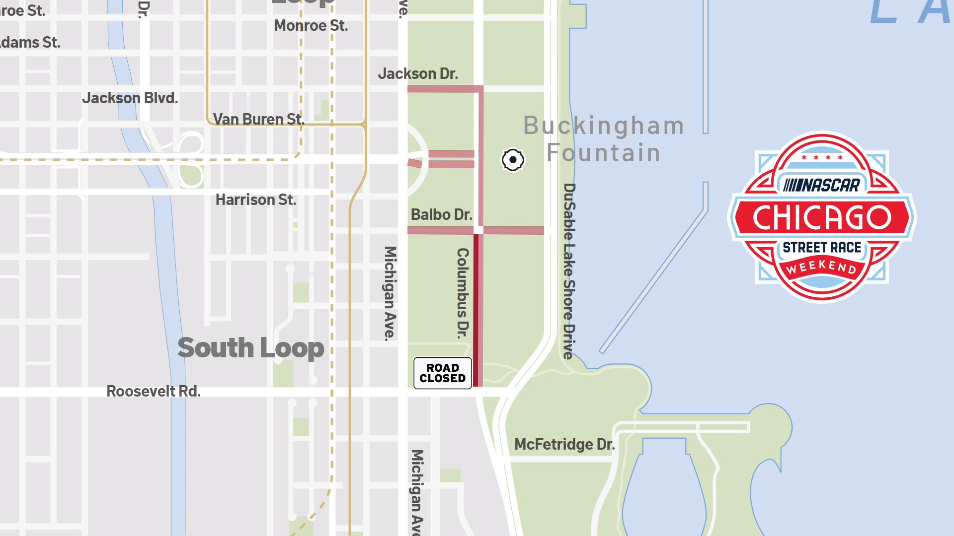 Rolling road closures ahead of NASCAR Chicago Street Race include parts ...