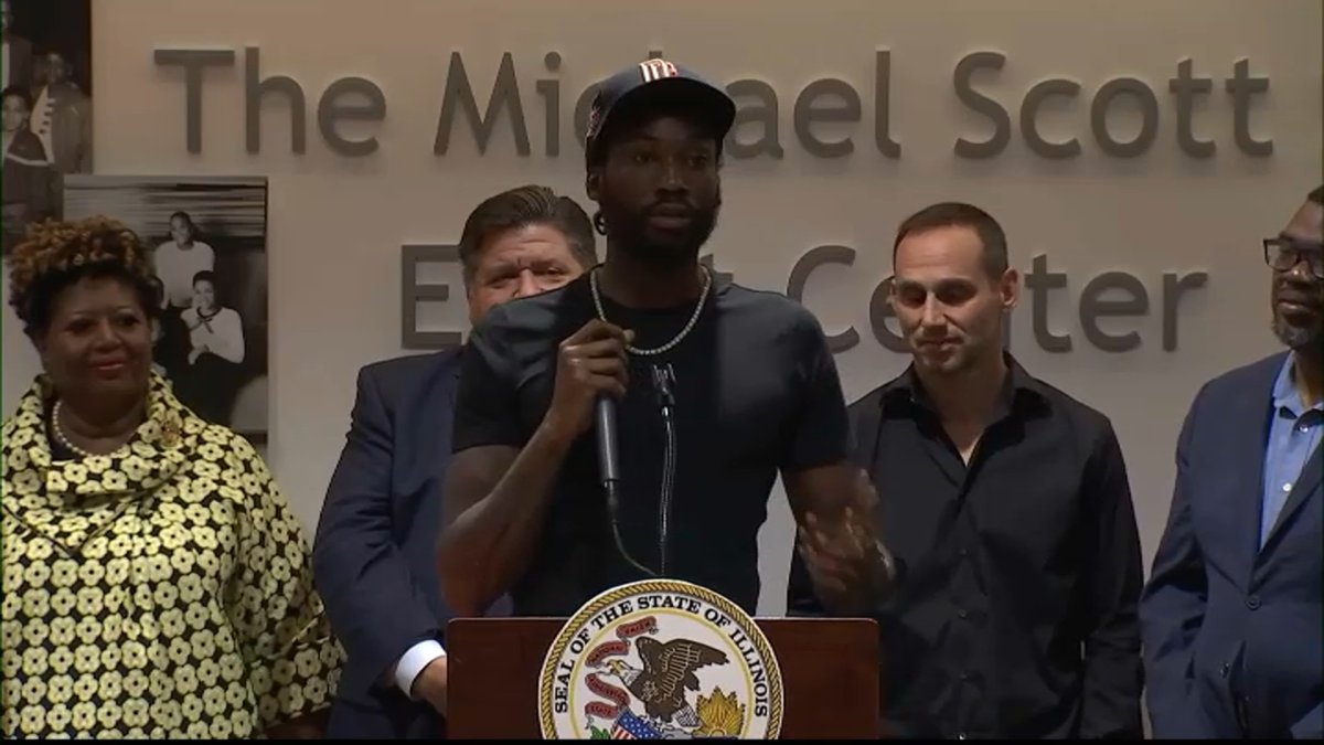 Watch: Rapper Meek Mill speaks in support of Gov. Pritzker’s supervised ...