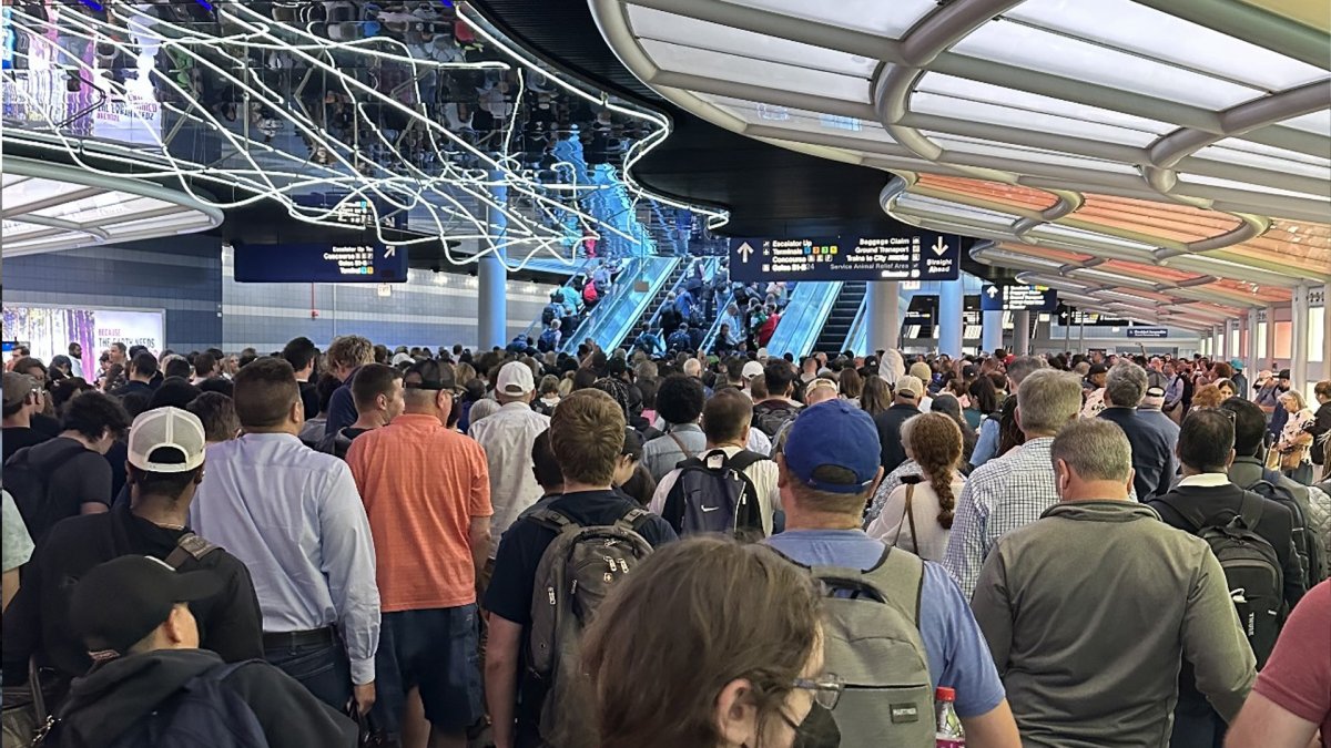 Video shows thousands seeking shelter from Chicago tornado at O’Hare airport – NBC Chicago