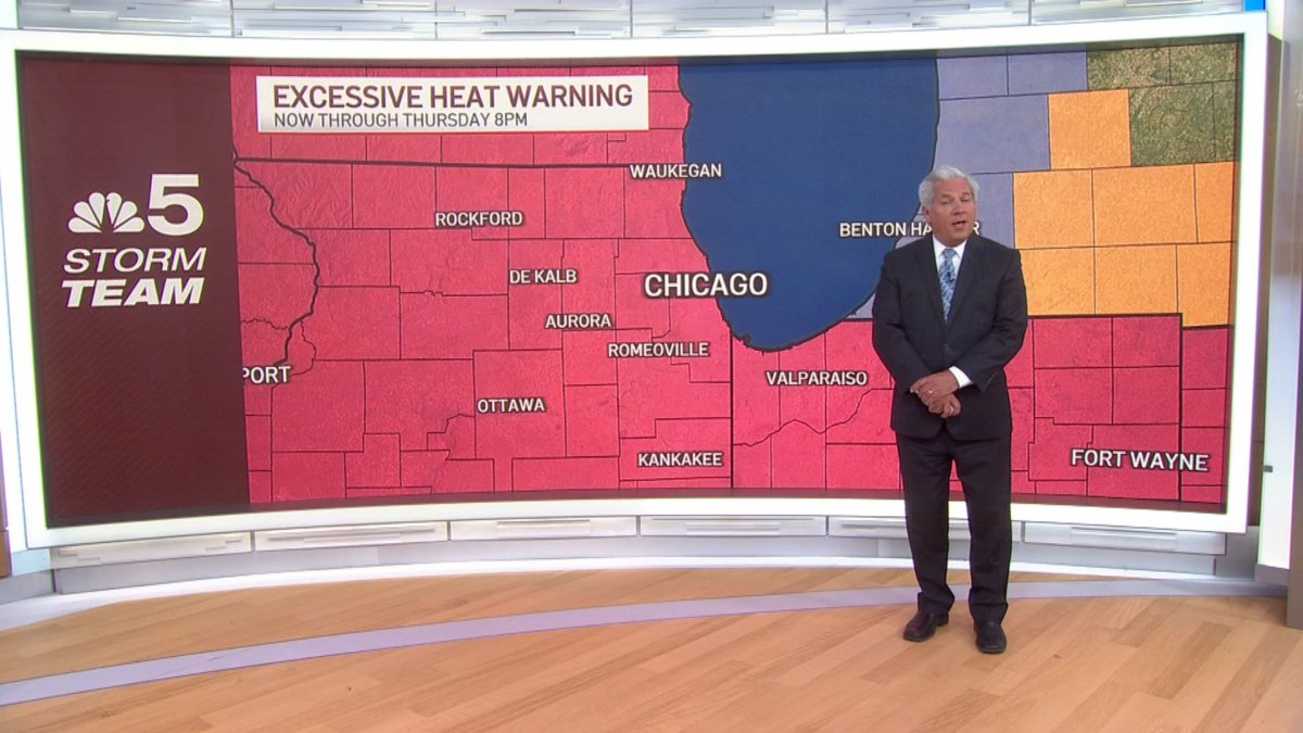 Excessive heat warning continues for Chicago area – NBC Chicago