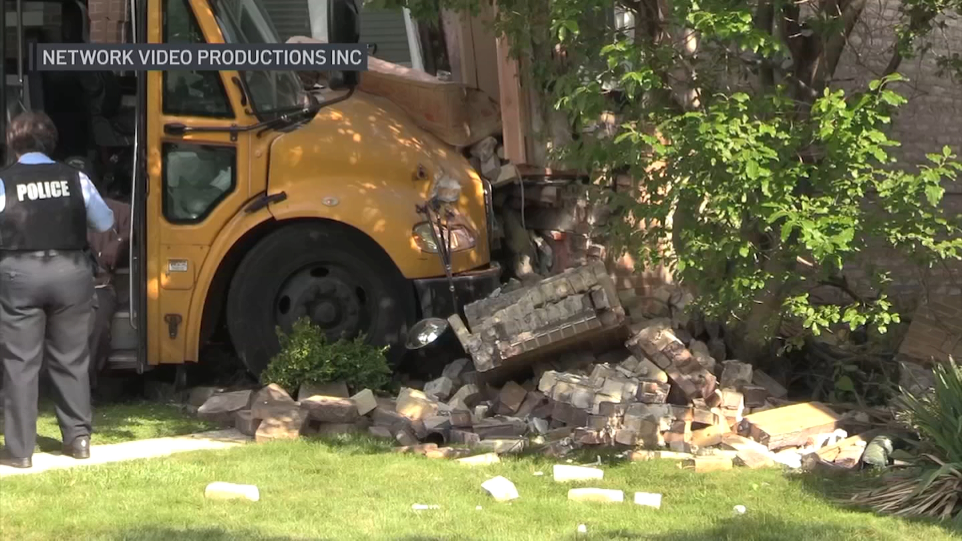 Bus Driver Hit Brick