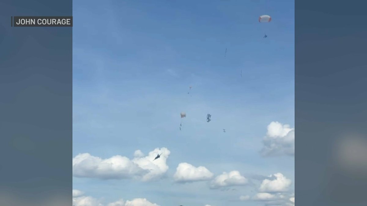 Video shows pilots eject from aircraft moments before crash in Michigan ...