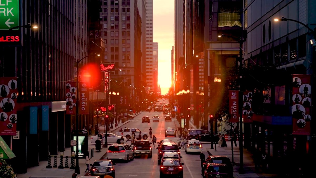 WATCH: This is what Chicagohenge looked like in the Loop this weekend ...