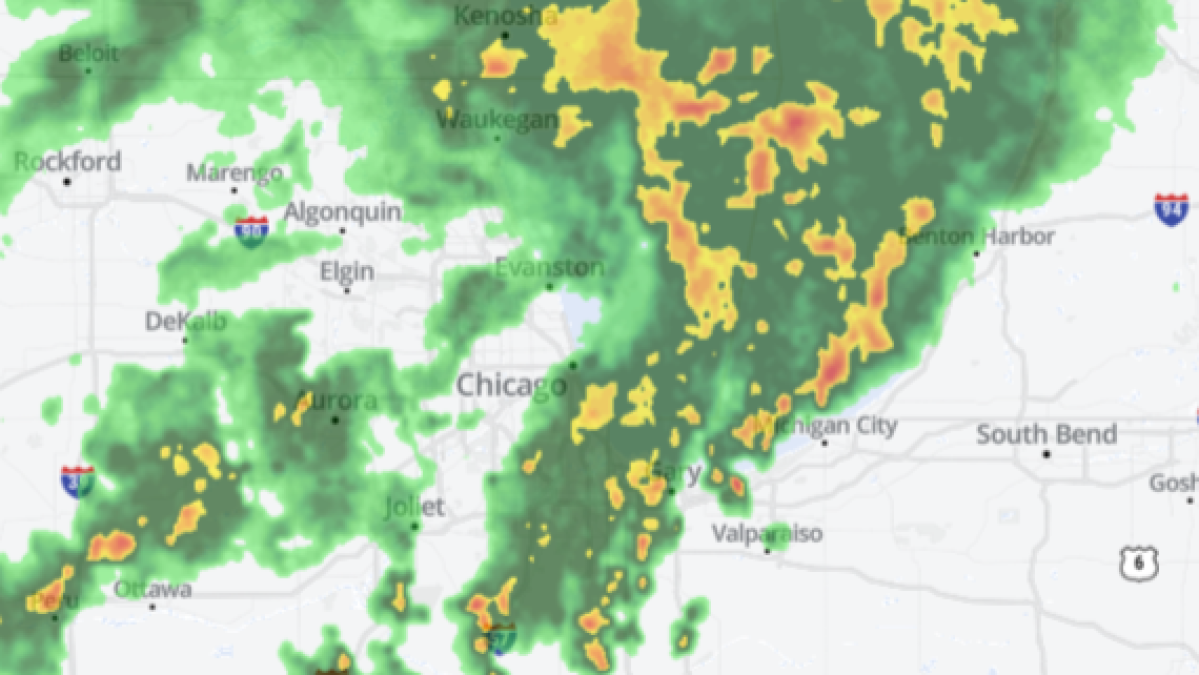 Weather Chicago radar: Track rain, thundershowers across area – NBC Chicago