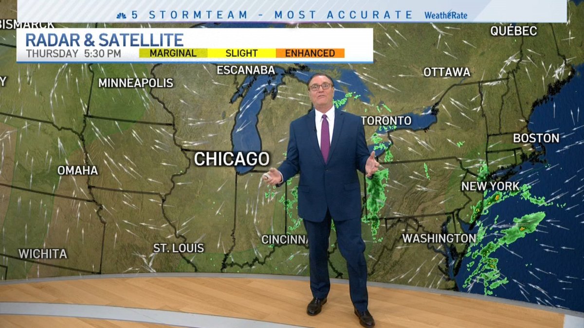 Thursday night forecast from the NBC 5 Storm Team – NBC Chicago
