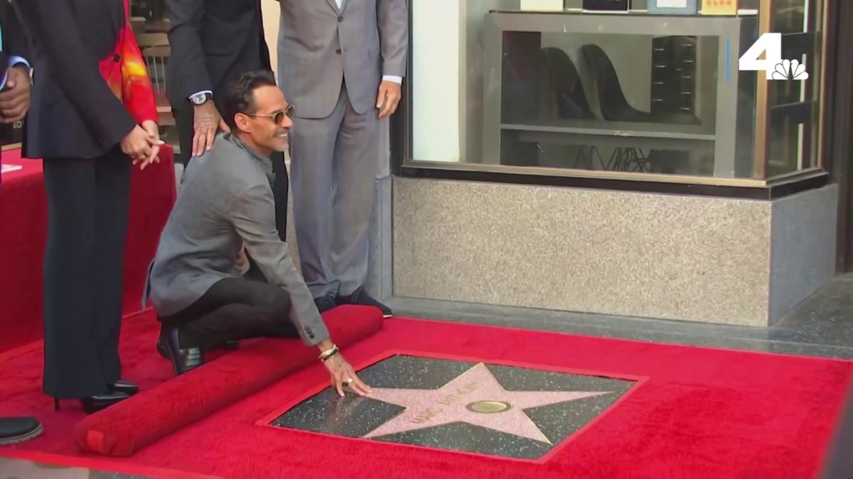 Watch the unveiling of Marc Anthony’s Walk of Fame star – NBC Chicago