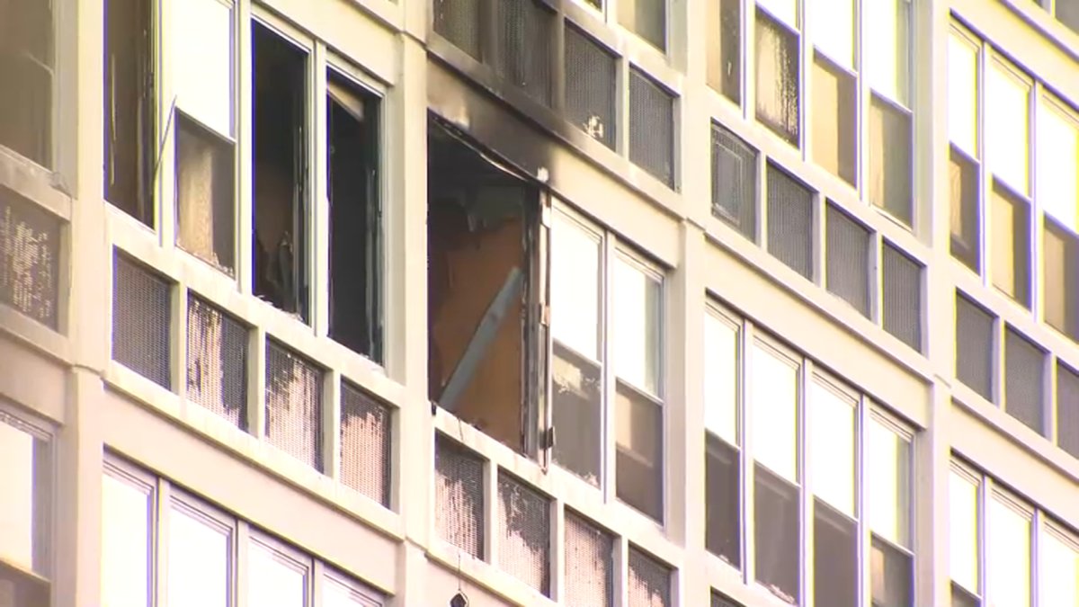 Douglas high-rise apartment fire sends 2 to hospital – NBC Chicago