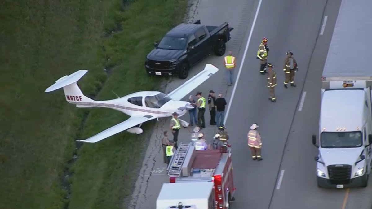 Airplane lands on Interstate 80 in LaSalle County, officials say – NBC ...