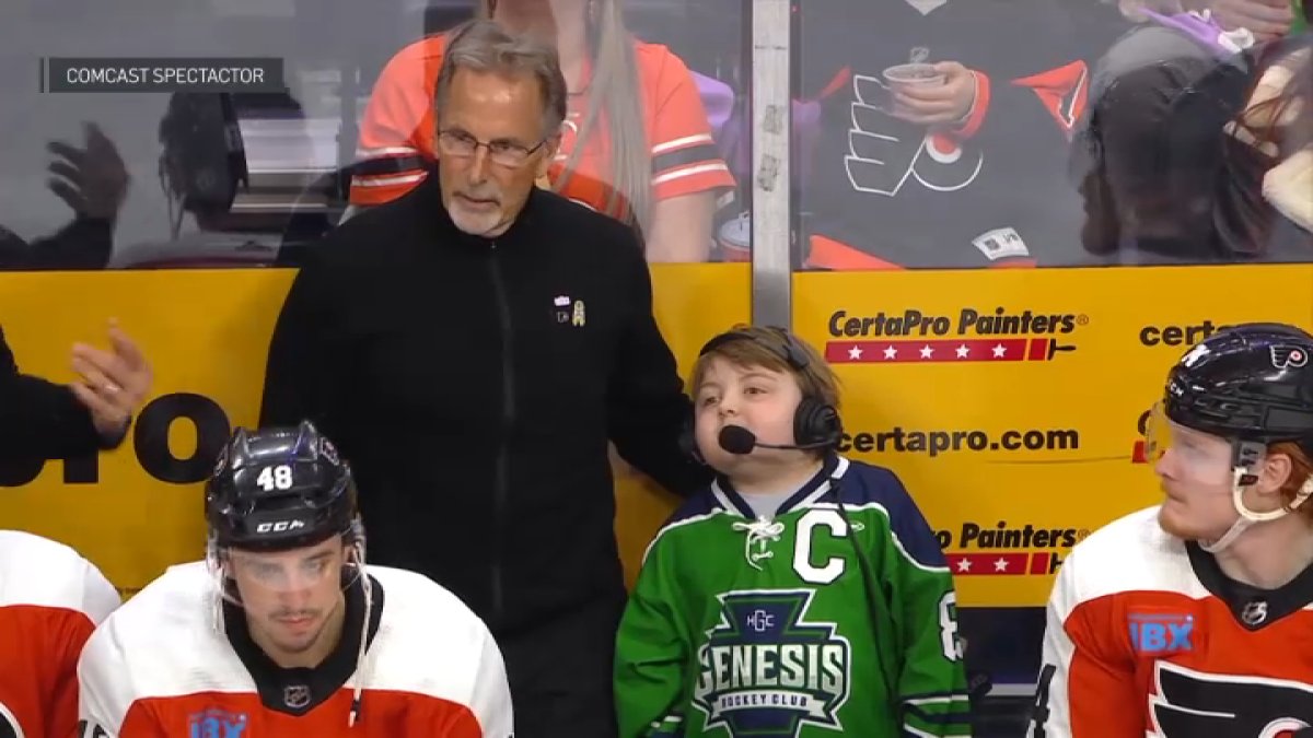 Owen Micciche – 9-year-old battling cancer – joins Flyers bench – NBC ...
