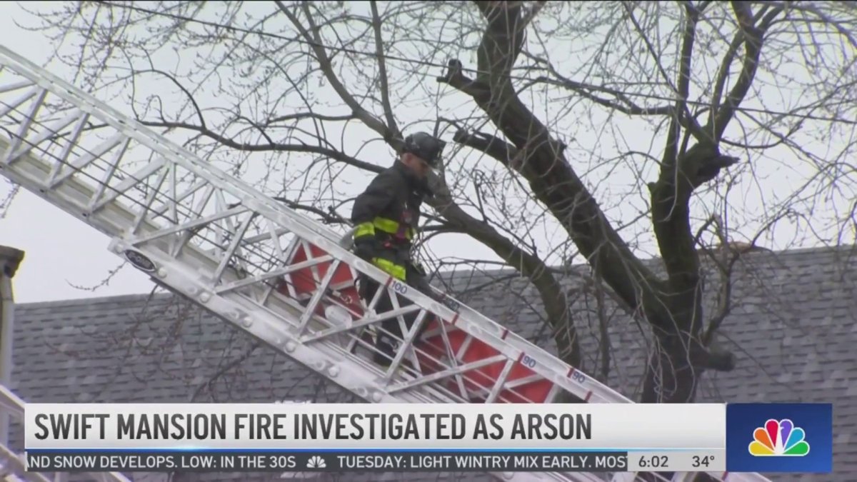 Arson suspected in Swift Mansion fire – NBC Chicago