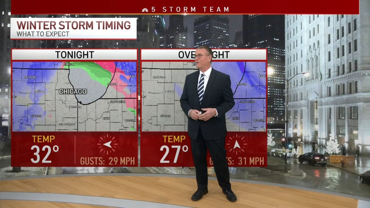 Chicago Forecast Second Round Of Winter Storm Approaching Nbc Chicago