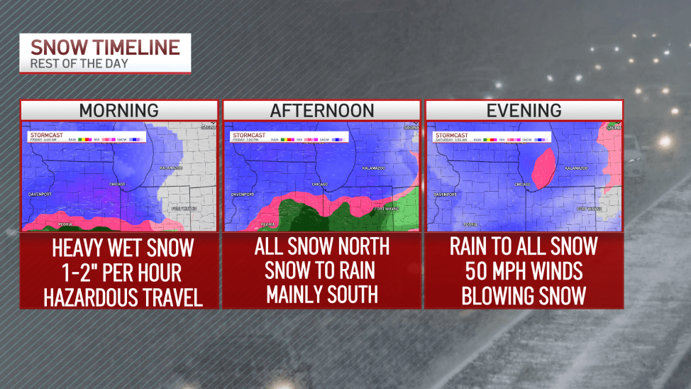 Snowfall Totals Illinois Foot Of Snow Or More Possible In Chicago Area Nbc Chicago