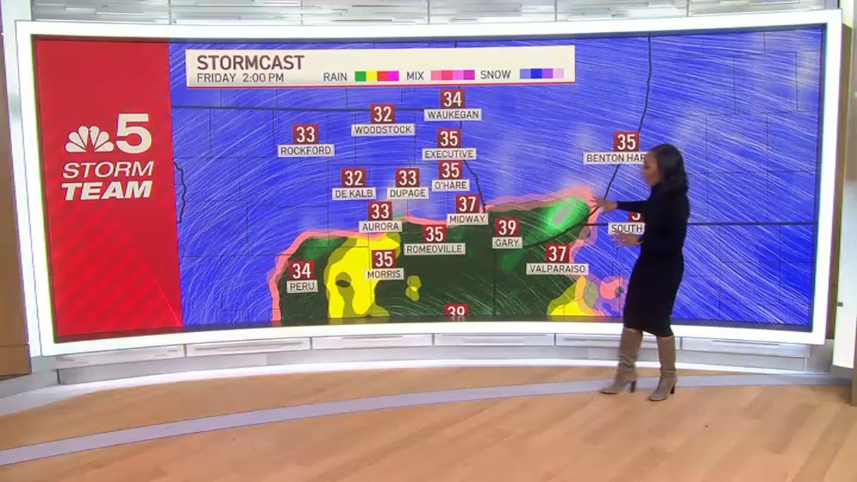 Illinois snowstorm: 2nd wave of accumulating snow expected Friday – NBC ...