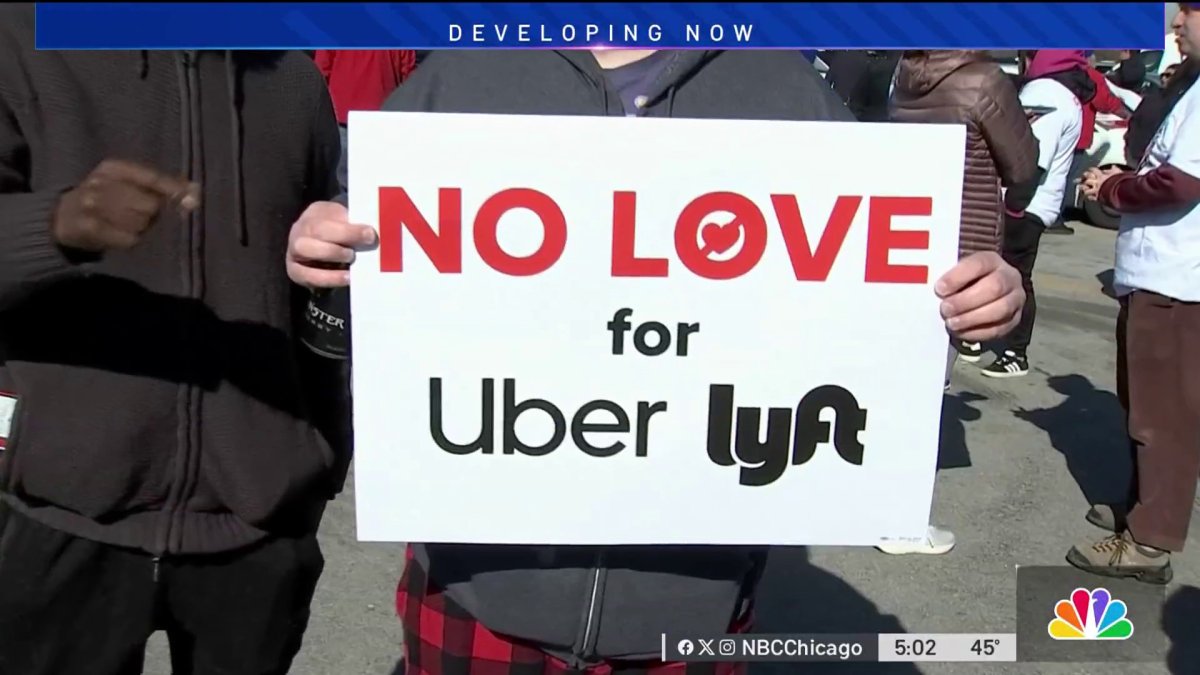 Rideshare drivers stage one-day strike, calling for higher wages and ...