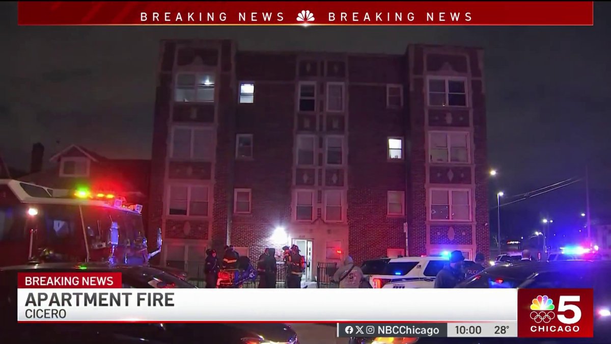 Fire reported at Cicero apartment building – NBC Chicago