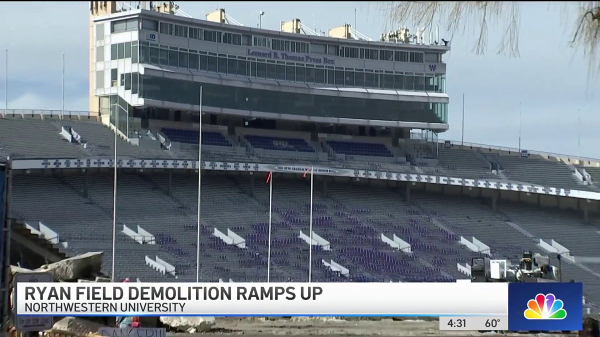 Demolition of Ryan Field underway in Evanston – NBC Chicago
