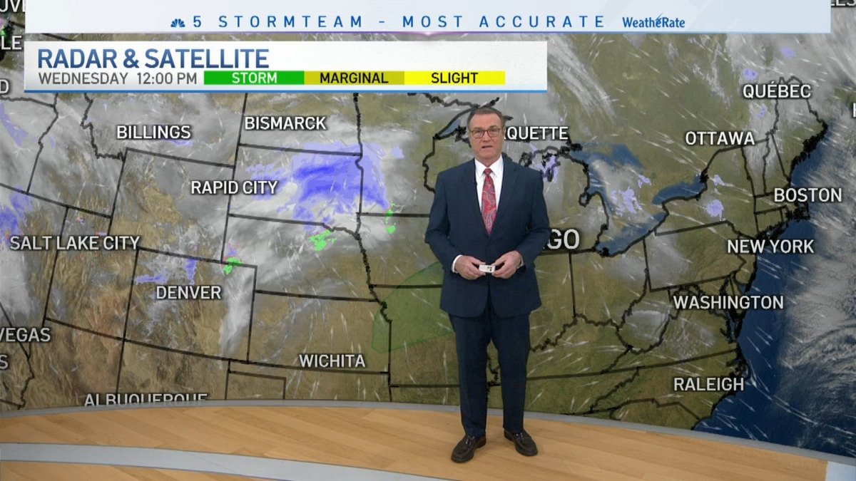 CHICAGO WEATHER: Overnight rain ahead of cloudy, windy Thursday – NBC ...