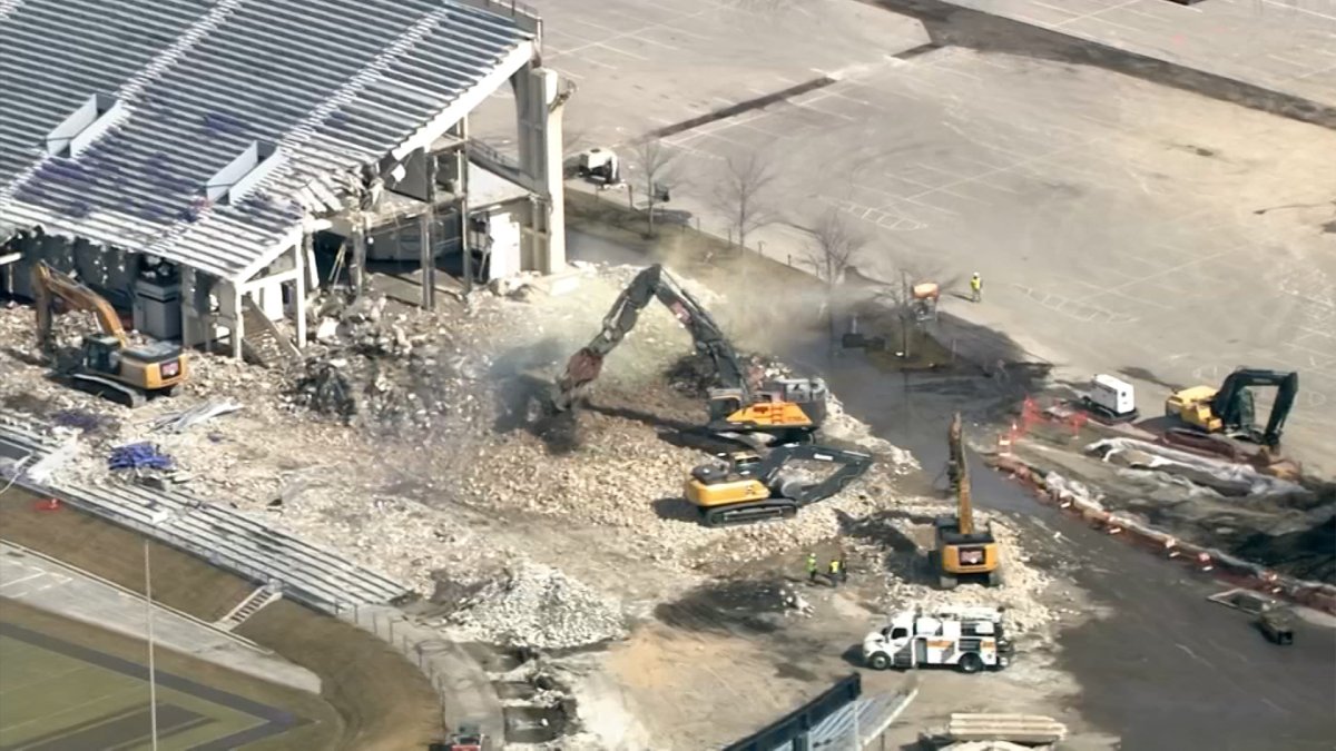 First look at the demolition of Northwestern University’s Ryan Field underway – NBC Chicago