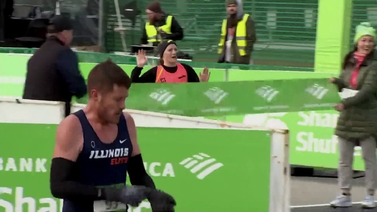 WATCH: Amy Davis-Green 1st female to cross finish line in 2024 Shamrock ...