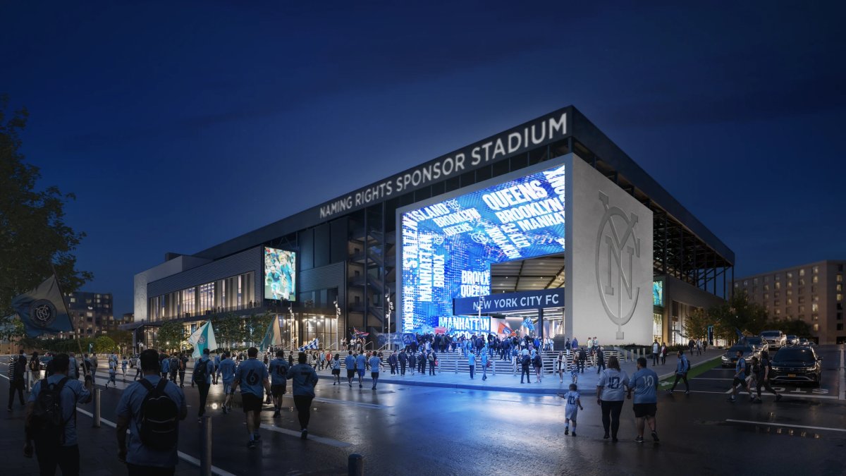NYCFC unveils ‘The Cube’ as part of city’s first soccer stadium – NBC ...