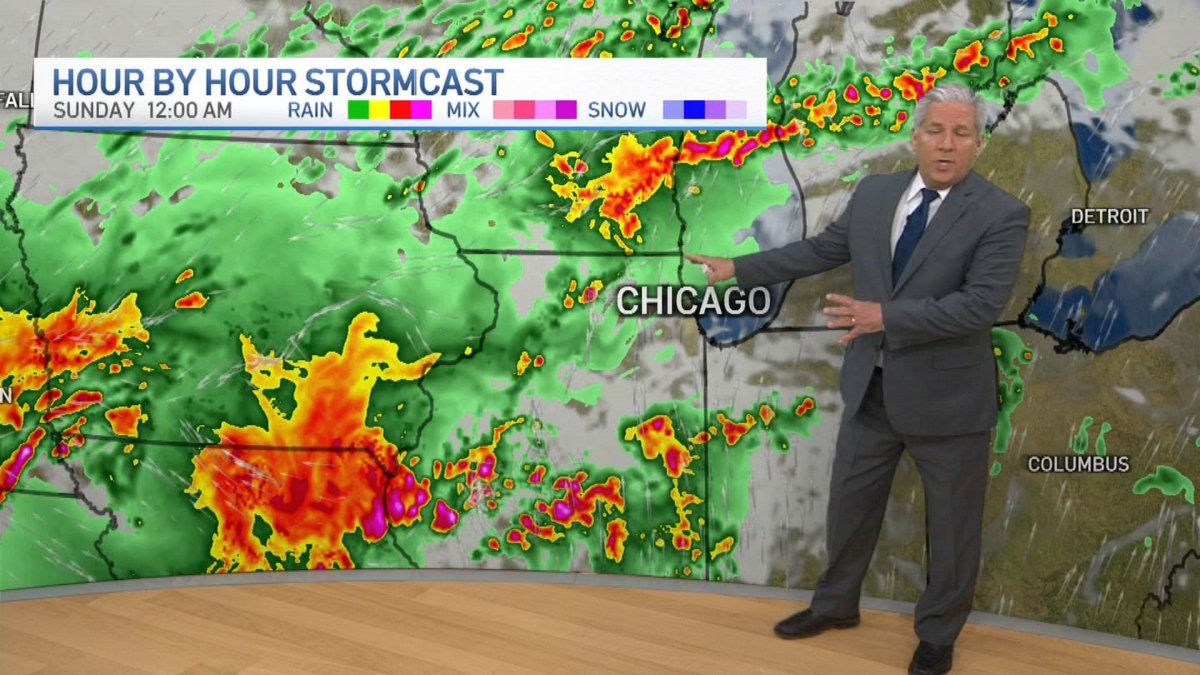 CHICAGO’S FORECAST: Storms throughout Sunday – NBC Chicago