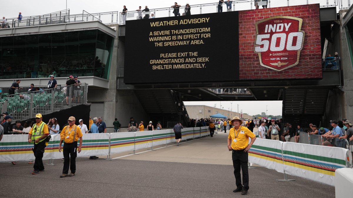 Indy 500 delayed by strong thunderstorms – NBC Chicago