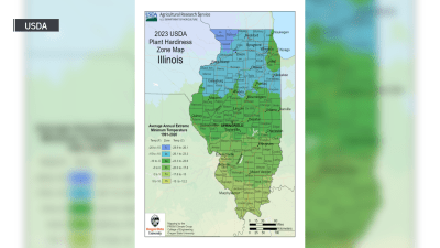USDA plant hardiness map update: Several Chicago-area counties shift ...