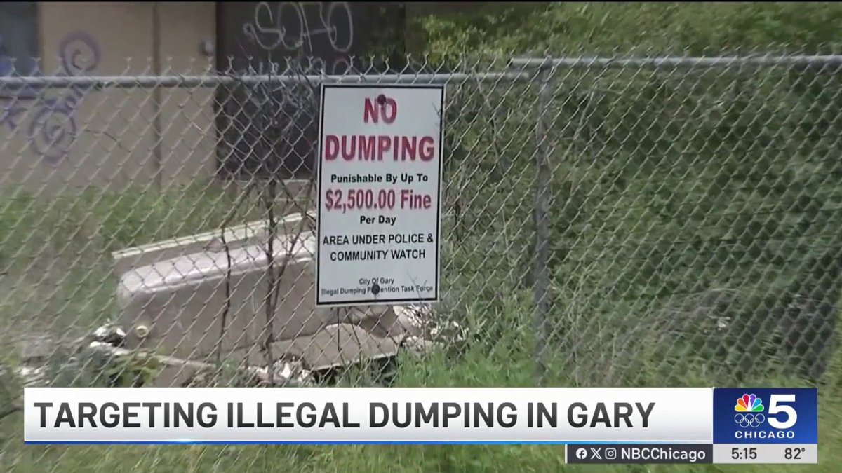 Residents, officials aim to target illegal dumping in Gary – NBC Chicago