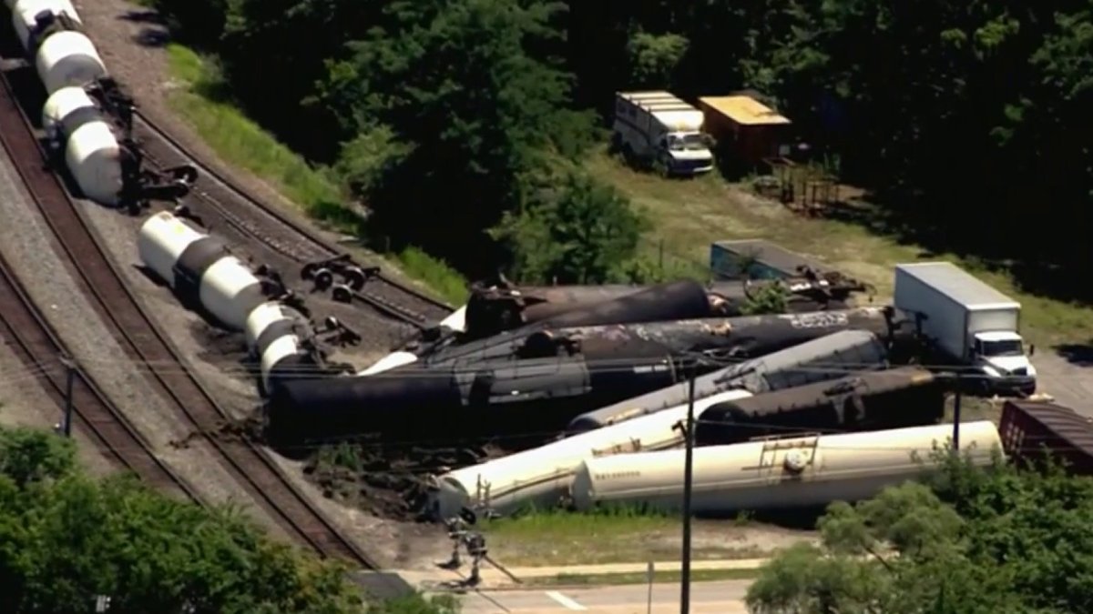 Officials provide update after freight train derailment in Matteson ...