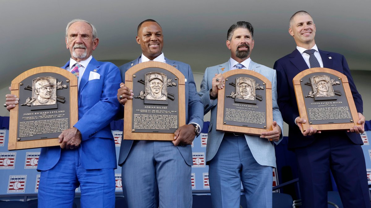 Beltré, Helton, Mauer and Leyland inducted into Baseball Hall of Fame ...