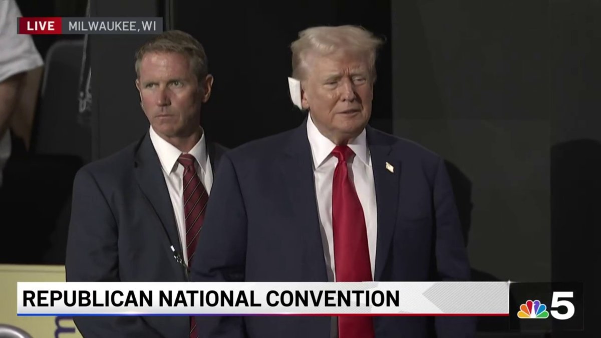 Former President Donald Trump arrives at RNC – NBC Chicago