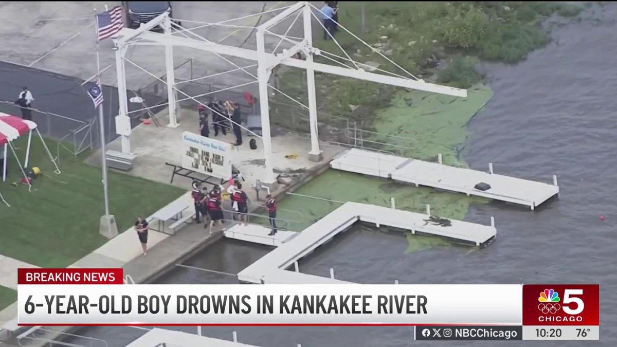 6-year-old boy drowns in Kankakee River after falling off dock – NBC ...