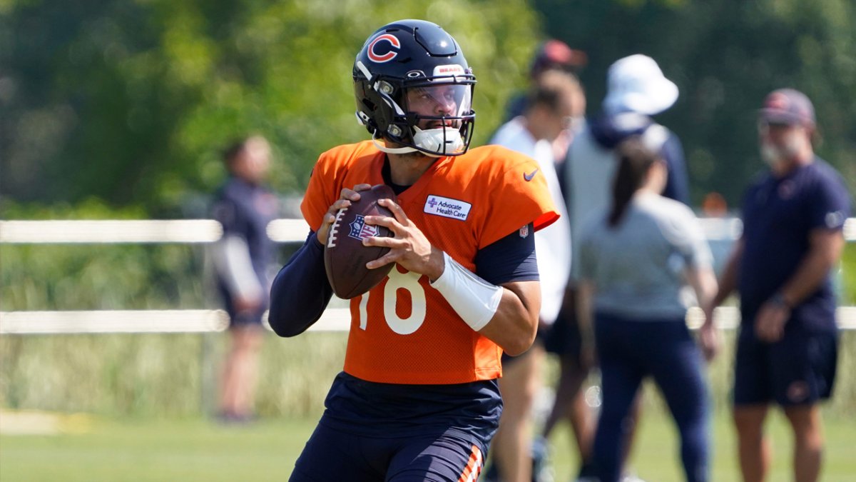 Caleb Williams, Rome Odunze make two-minute magic at Bears training ...