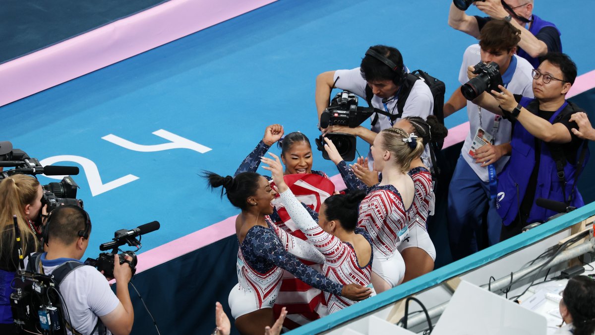 Simone Biles, Team USA win team gold in women’s gymnastics – NBC Chicago