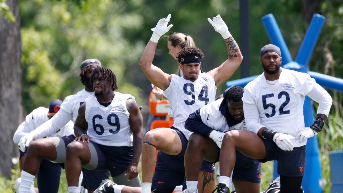 Bears get creative with Austin Booker in unexpected pass rush package – NBC Chicago