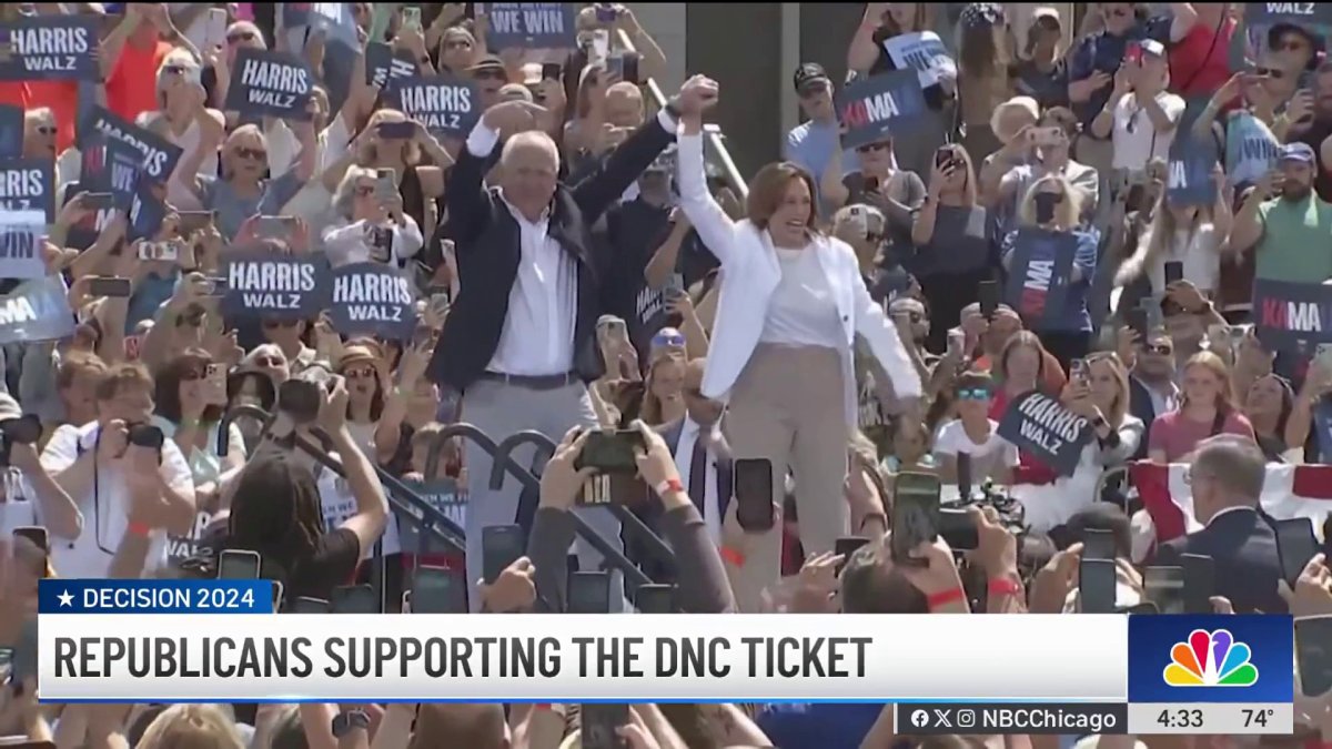 Several Republicans in attendance at DNC to support Harris – NBC Chicago