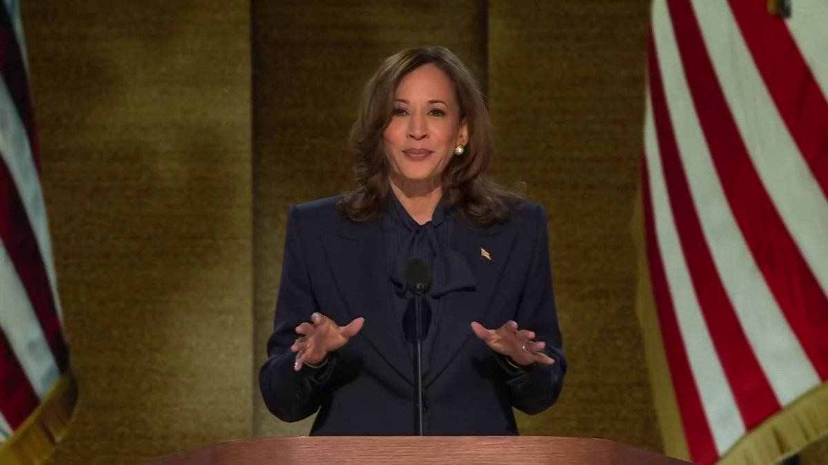 Kamala Harris officially accepts Democratic Party’s nomination – NBC ...